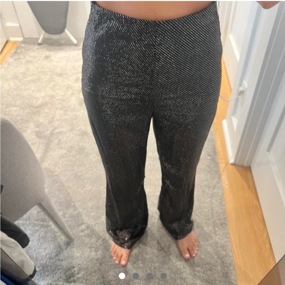 Zara | Pants & Jumpsuits | Zara Sparkly Shear Pants | Poshmark